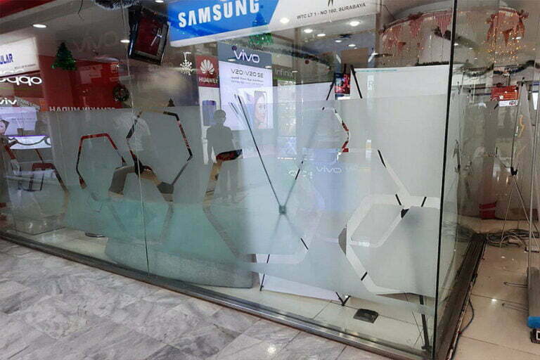 Harga jasa pasang sticker sandblast di bali | Bali Promosindo | Sticker ...